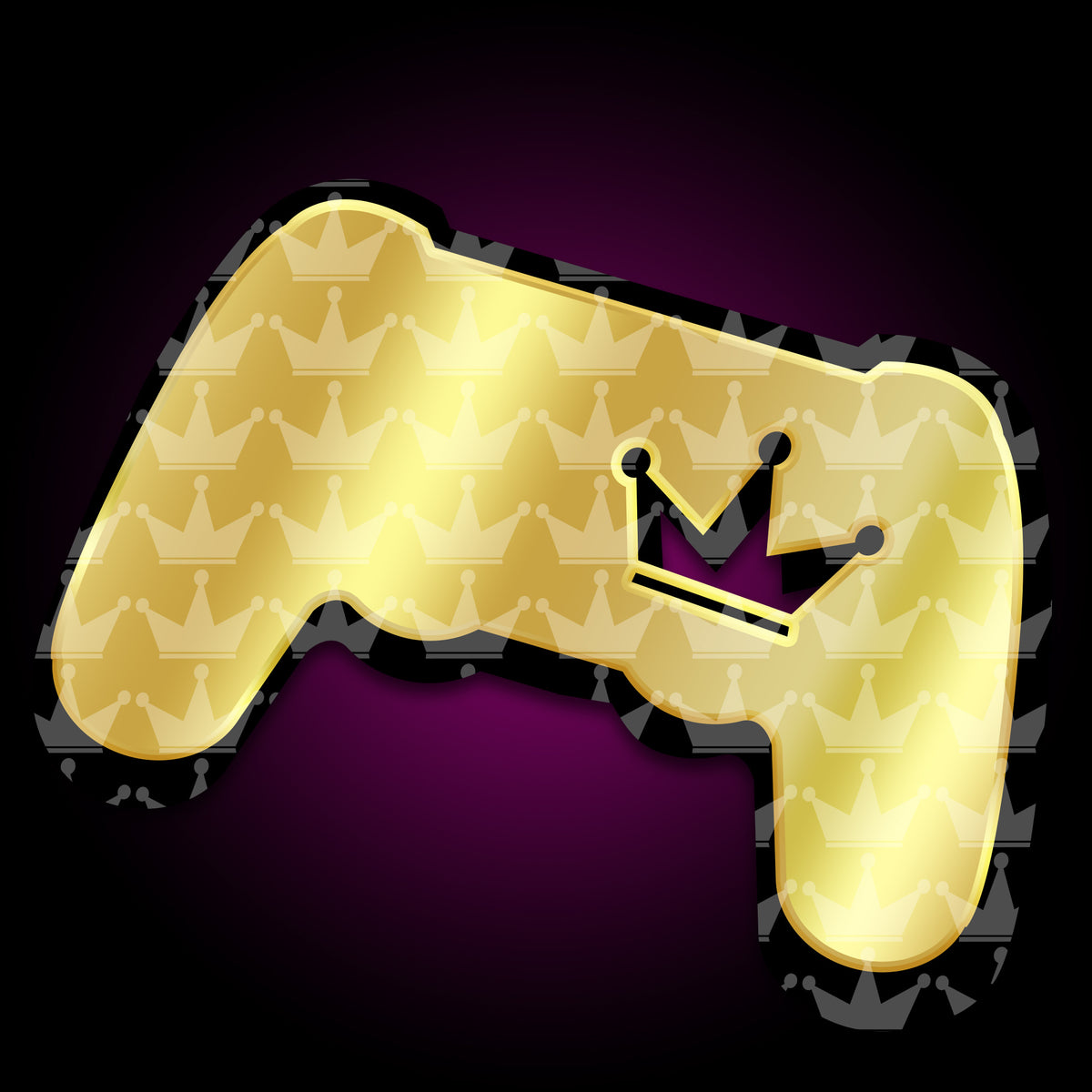 GOLD CONTROLLER CROWN STICKER - PLAYSTATION (PRE-ORDER) – Konsole Kingz