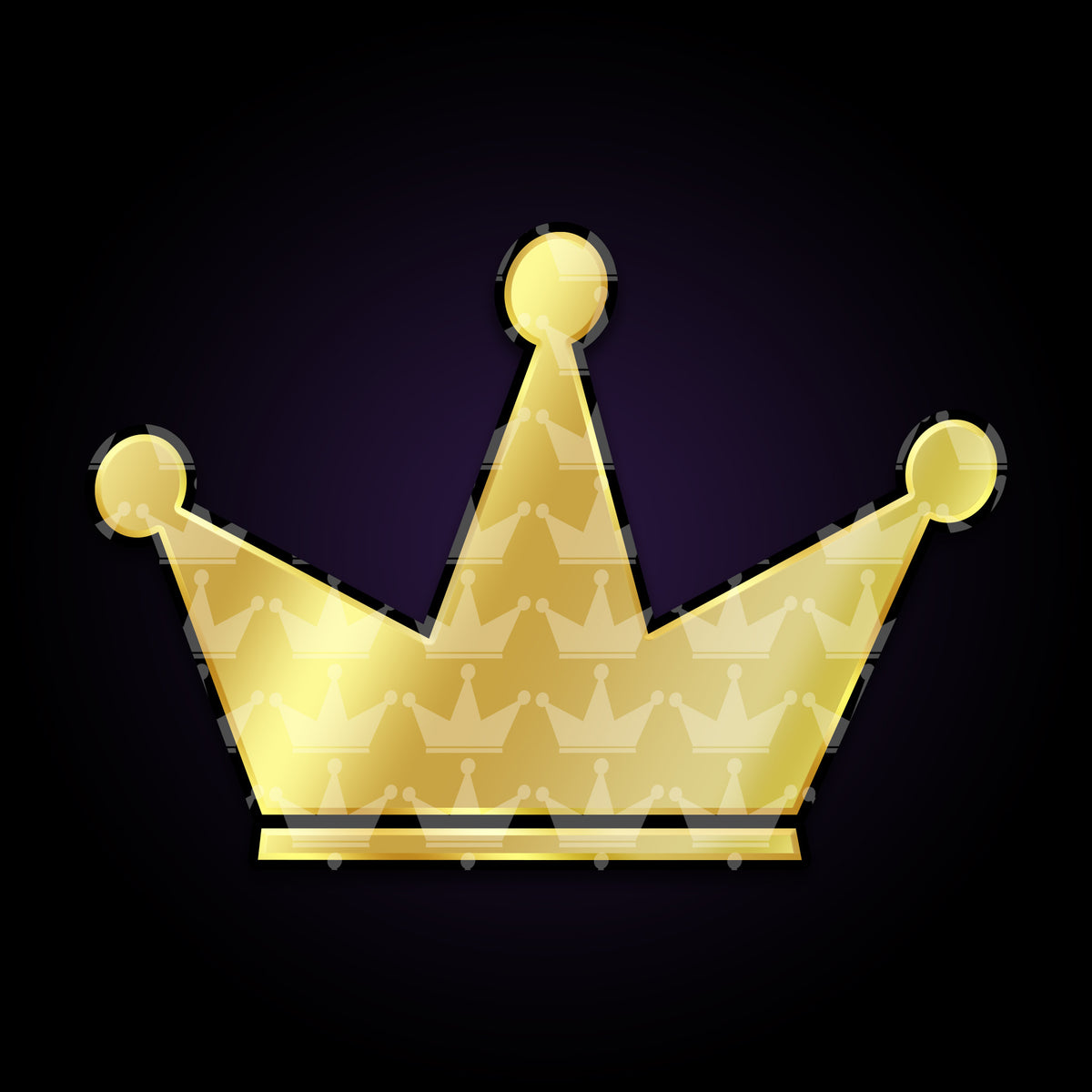 GOLD FOIL CROWN STICKER [+ GAMER PIC] – Konsole Kingz